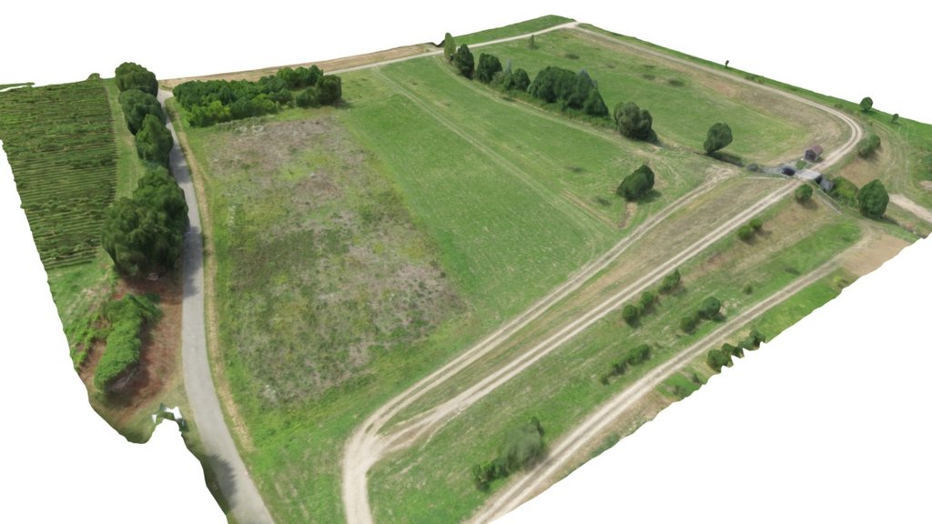 Flood detention basin (low resolution preview) - 3D model by ...