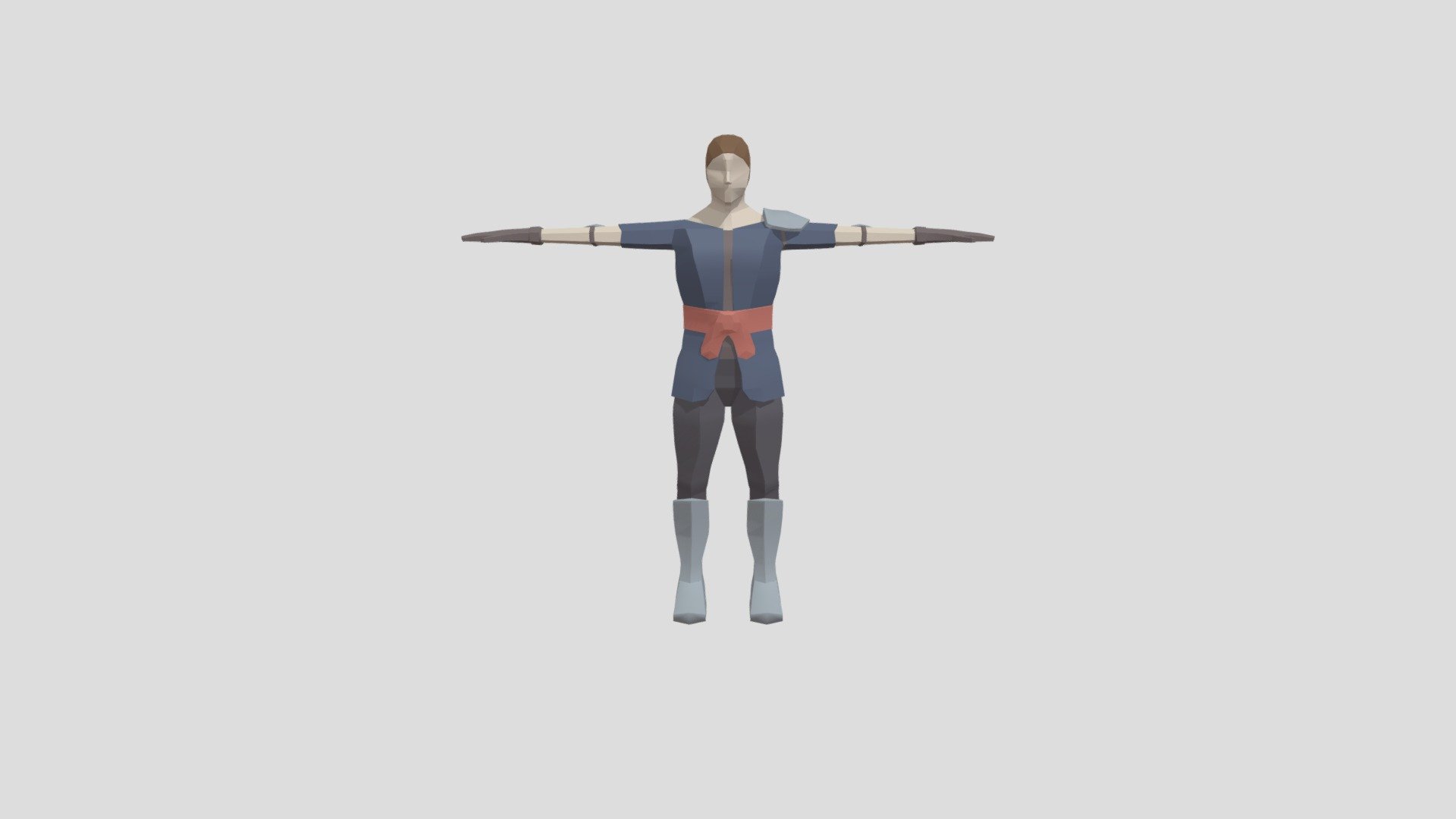 Mercenary - T pose - Download Free 3D model by Dario Braeuning (@DarioB ...
