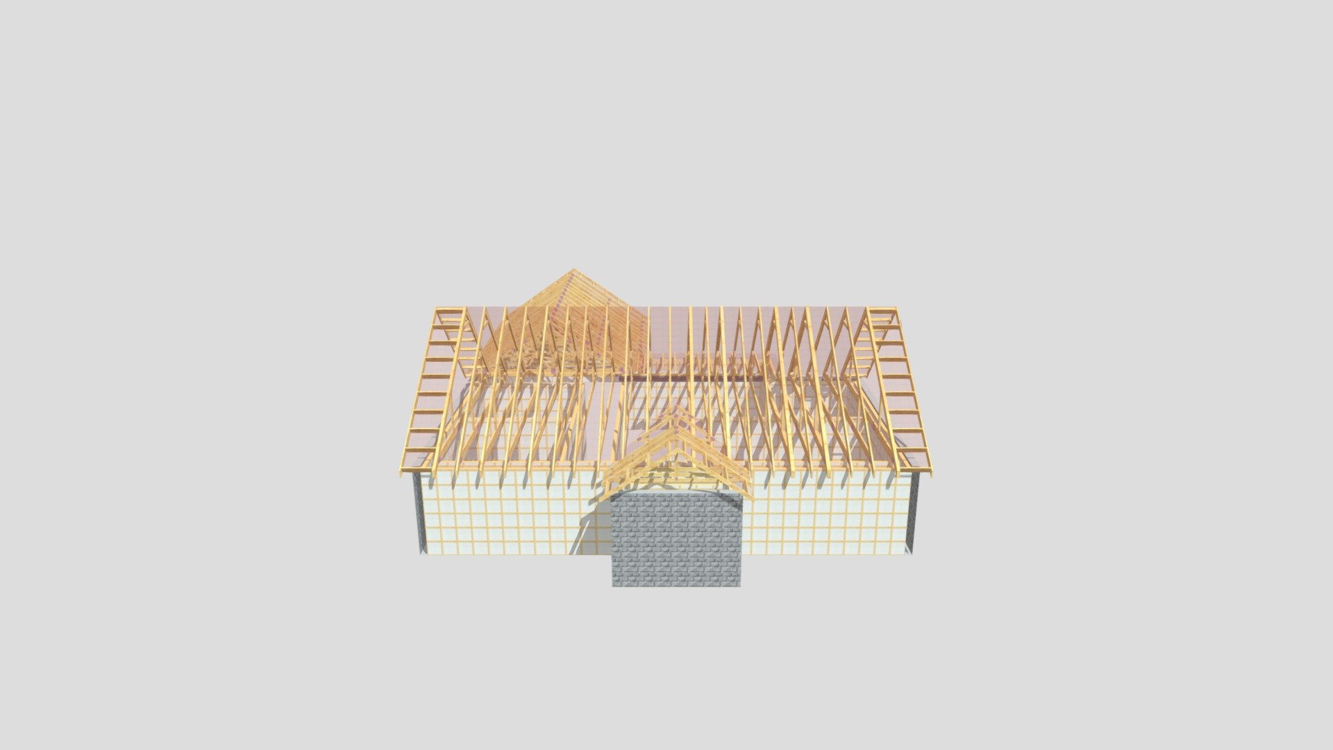 House_-_ Roof_ Design - 3D model by RoofTrusses2023 [be39cfa] - Sketchfab