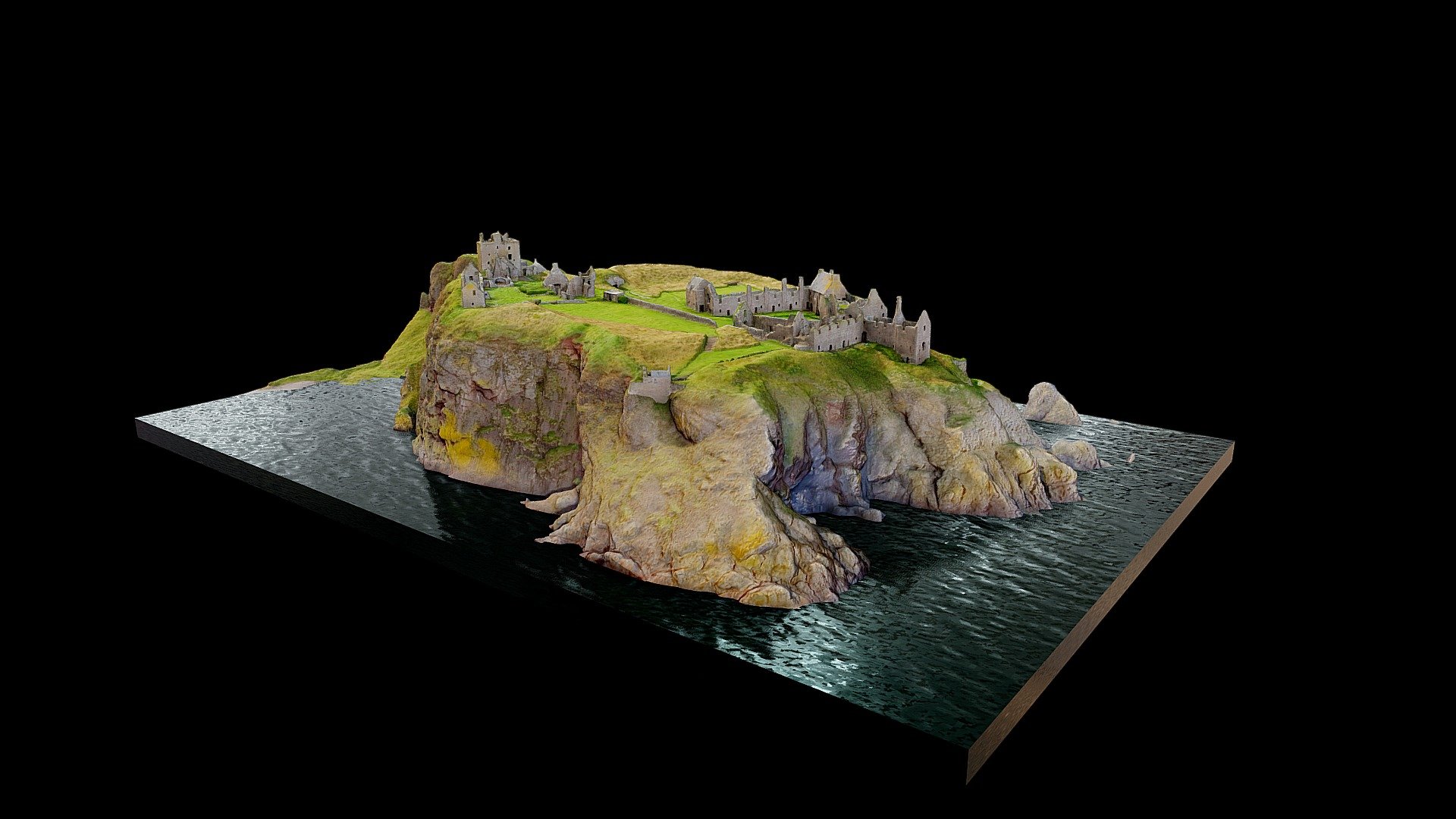 Dunnottar Castle (Scotland) - Buy Royalty Free 3D model by LZCreation ...