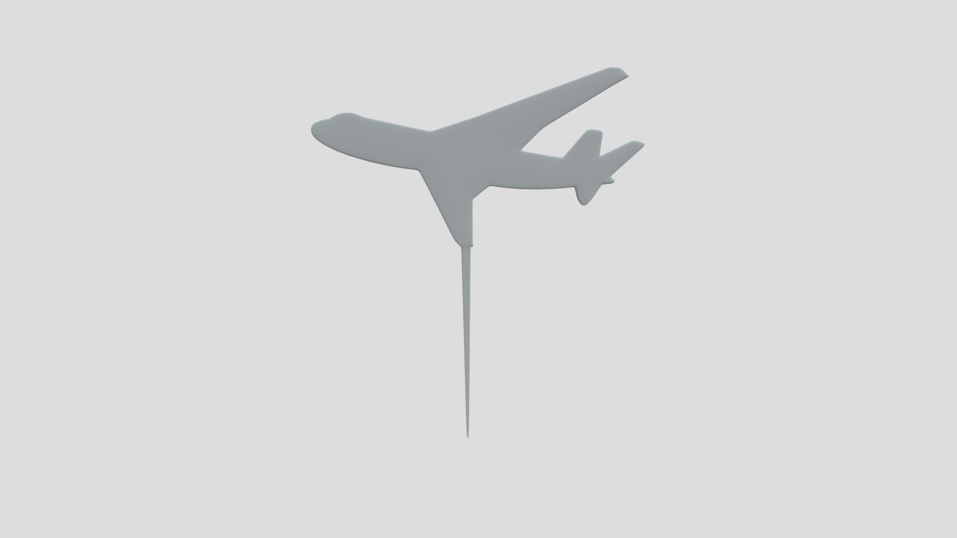 Airplane cake topper - 3D model by PrzemSw [be3fa73] - Sketchfab