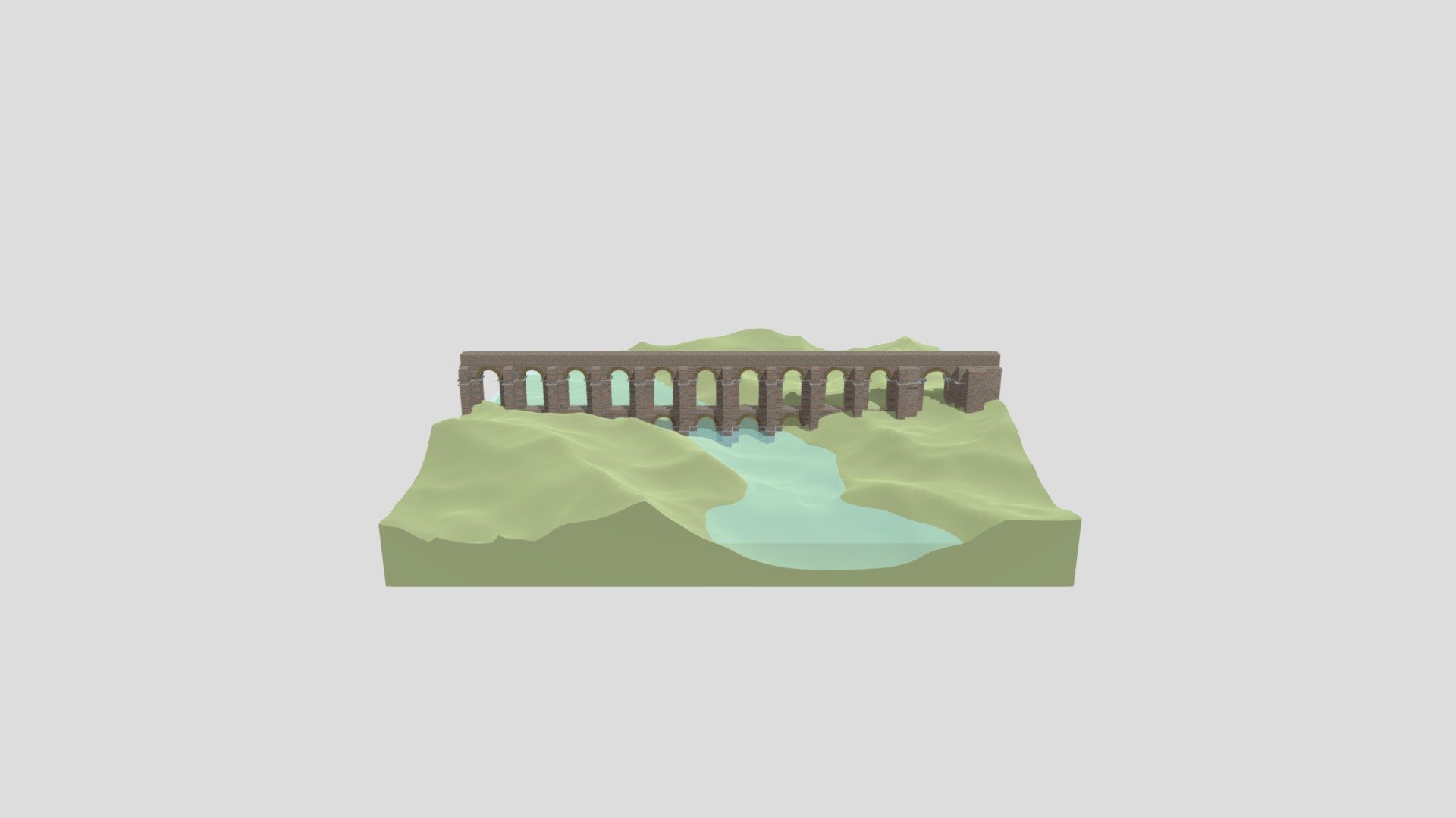 Roman Aqueduct for Institute of Archaeology - 3D model by evipg9 ...