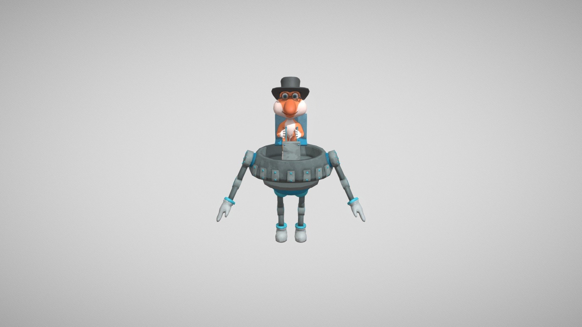 Character with Robot Low Poly - Download Free 3D model by pau ...