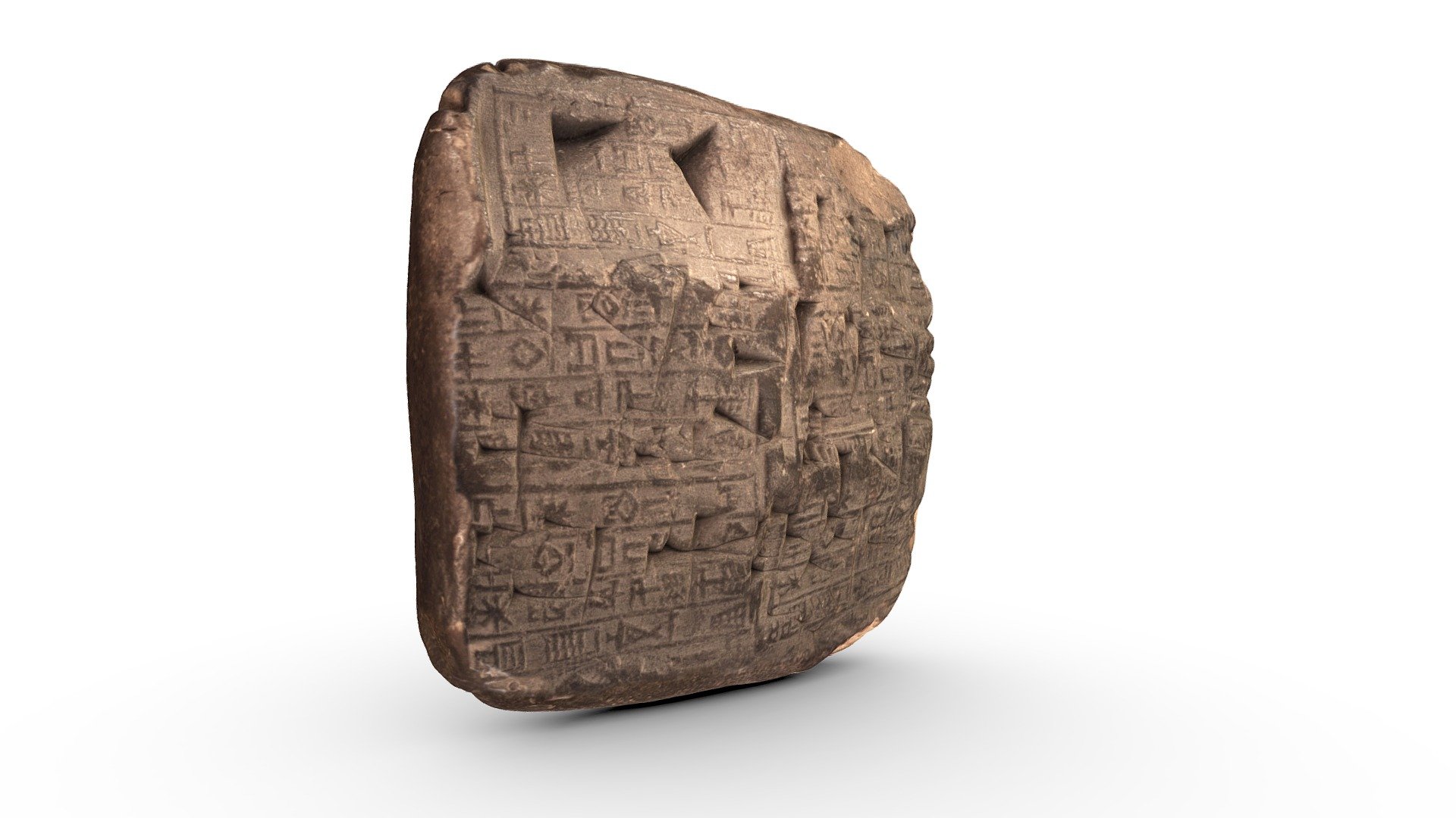 Cuneiform Clay Tablet - 3D model by University of South Florida ...