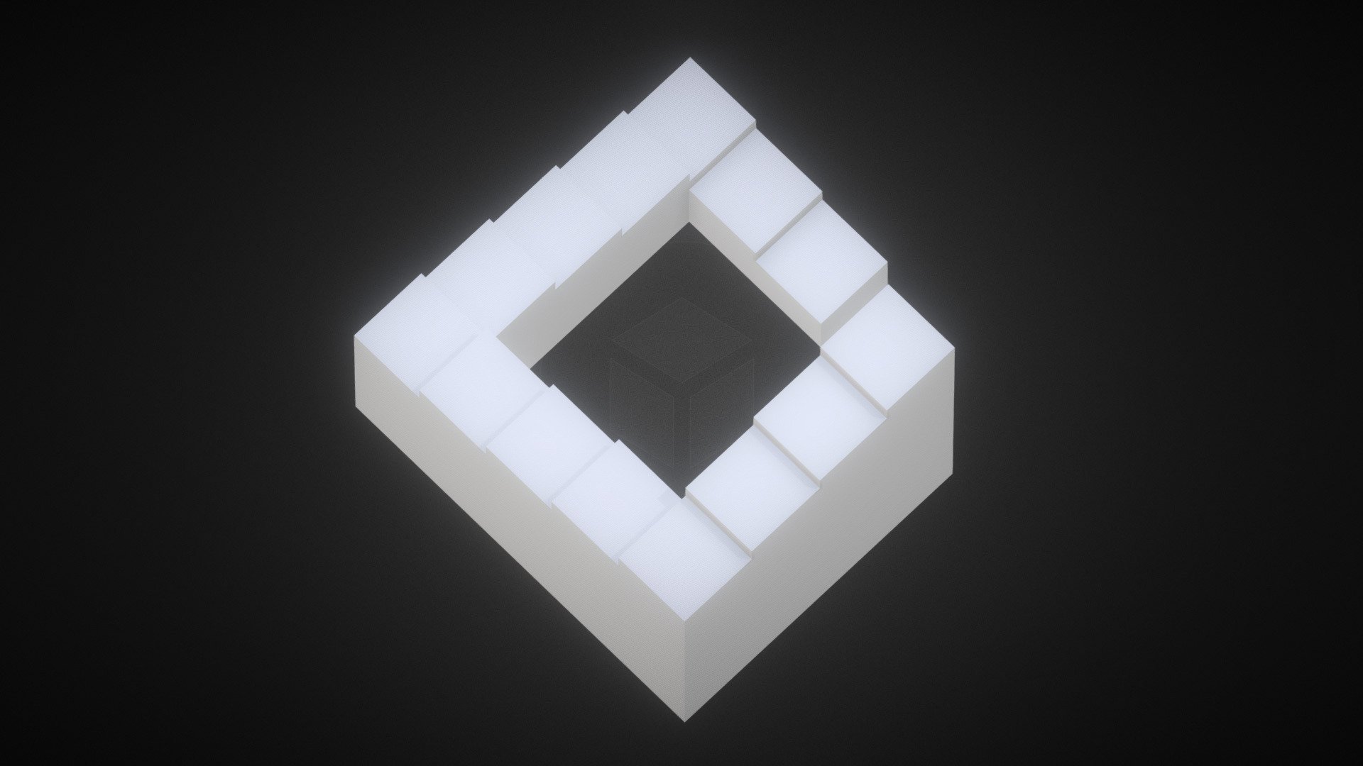 Penrose Staircases - 3D model by akidai [be42e5f] - Sketchfab