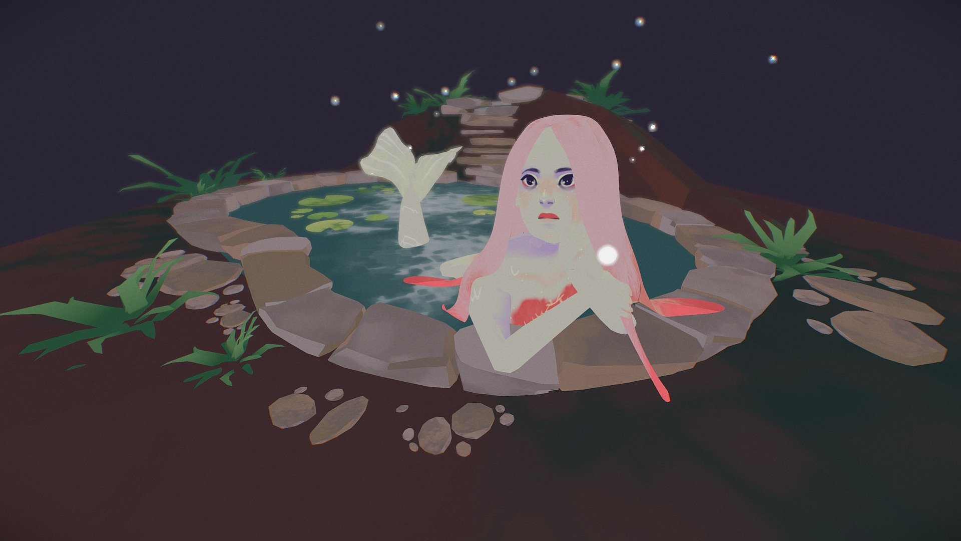 Mermaid's pond - 3D model by Namilulali [be438d7] - Sketchfab