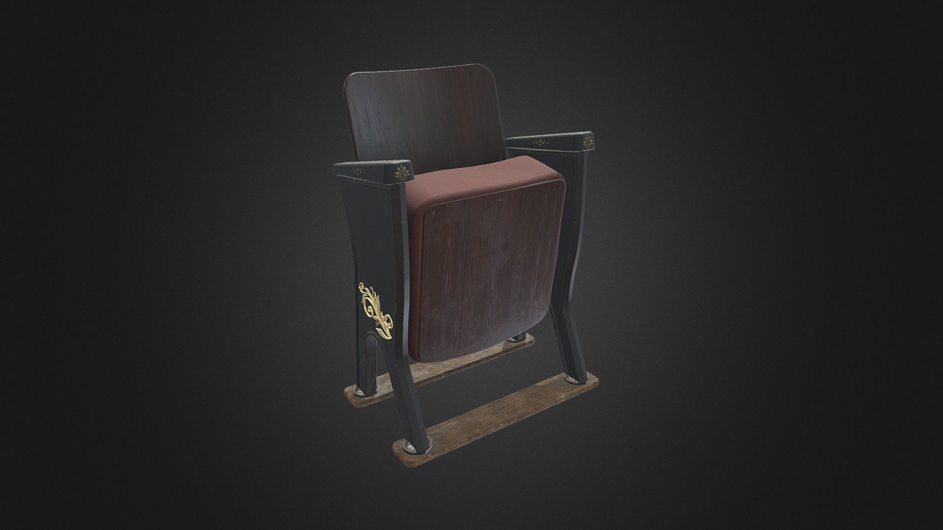 Theatre Chair - 3D model by blkelly [be43fa9] - Sketchfab