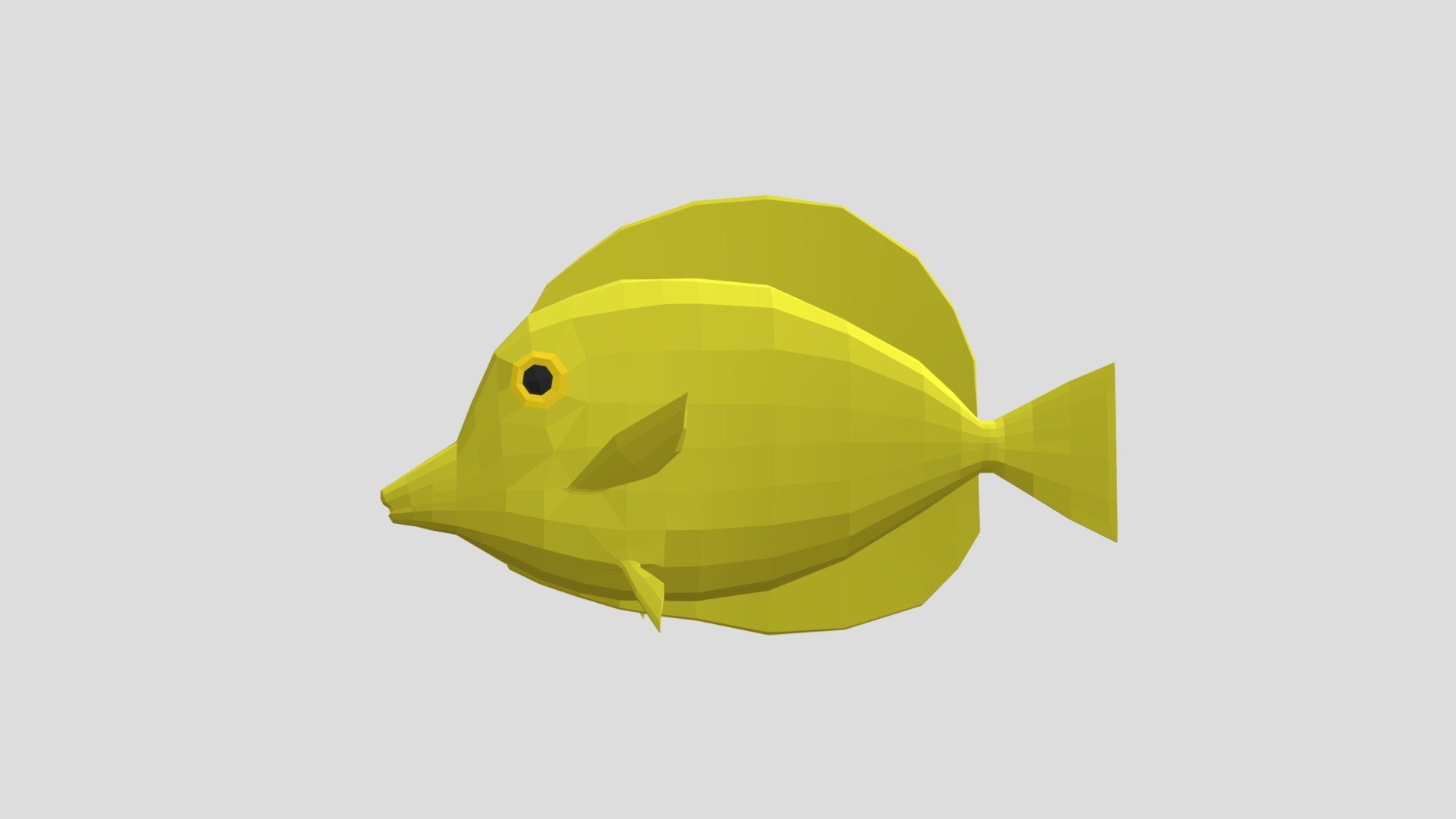 Low Poly Yellow Tang Animated - Buy Royalty Free 3D model by chroma3d ...