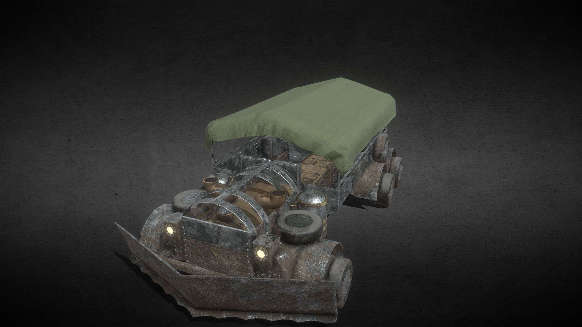 steam truck - Download Free 3D model by snaillord [be4962d] - Sketchfab