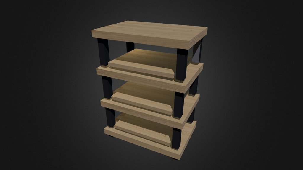 Hifi Rack - 3D model by villageoak [be4c9e7] - Sketchfab