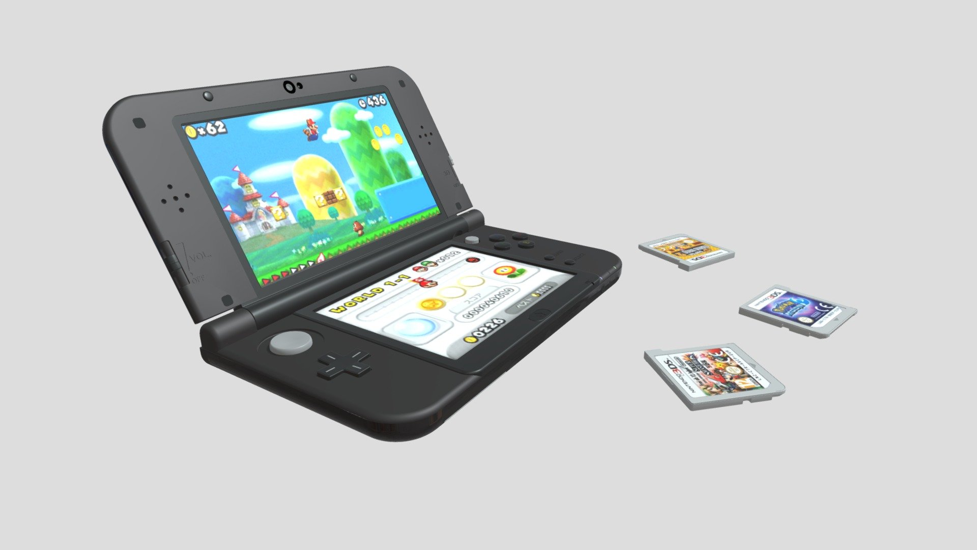 3DS XL - 3D model by kongyiu [be4e82e] - Sketchfab