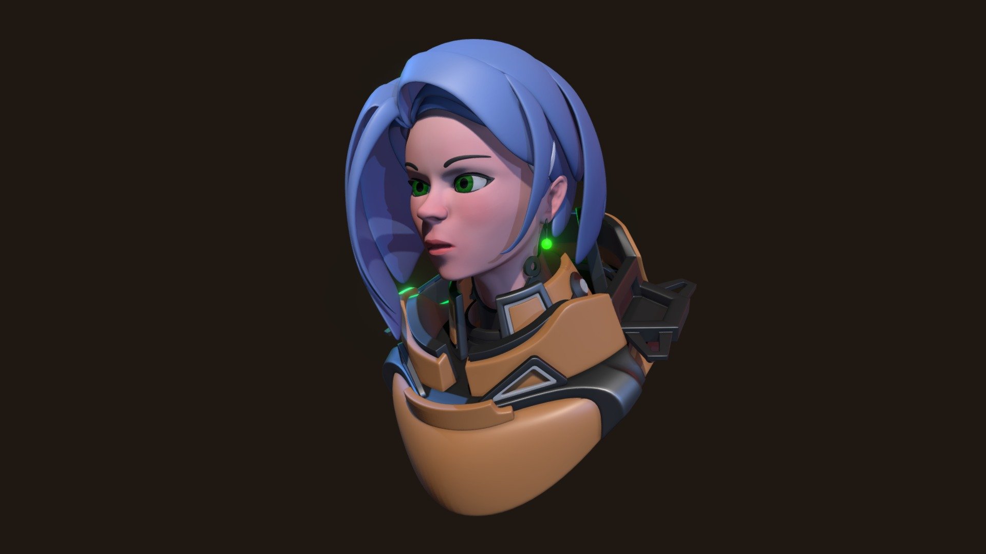 Mecha-girl - Download Free 3D model by Gianmarco (@GianmArt) [be4f067 ...