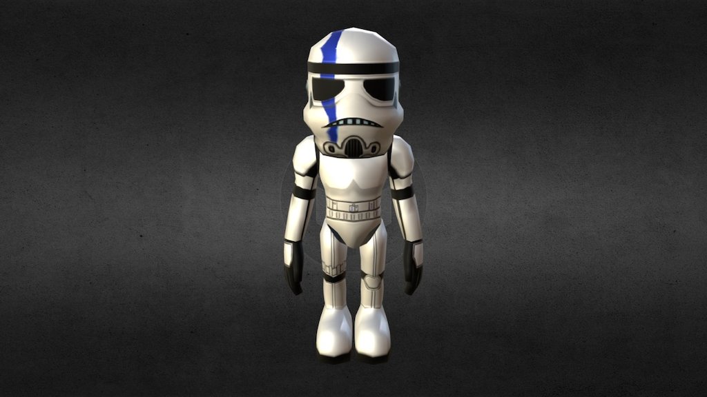 Commander Stormtrooper - 3D model by gabrielstengel [be4f432] - Sketchfab