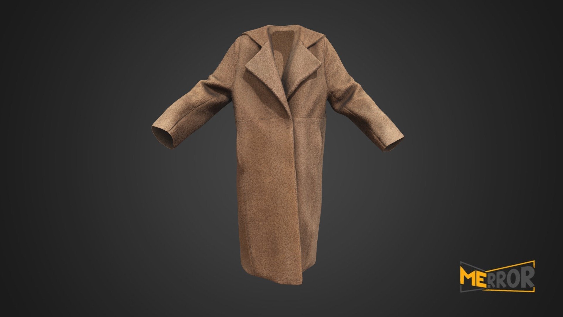 [Game-ready] Brown Long Coat - Buy Royalty Free 3D model by ME.RROR ...