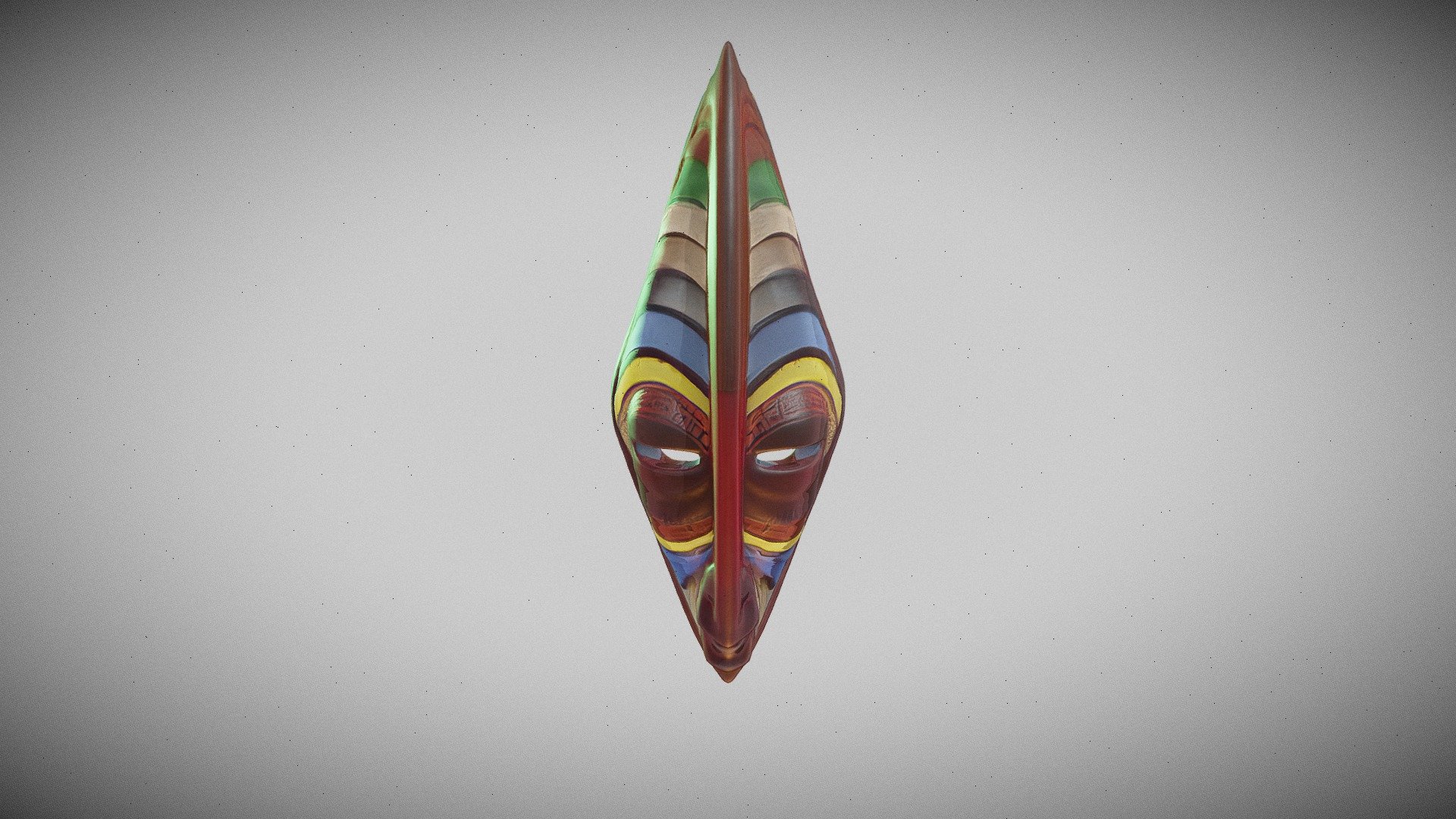 Wall Decoration Mask art 01 - 3D model by 3dmroshan [be549c5] - Sketchfab