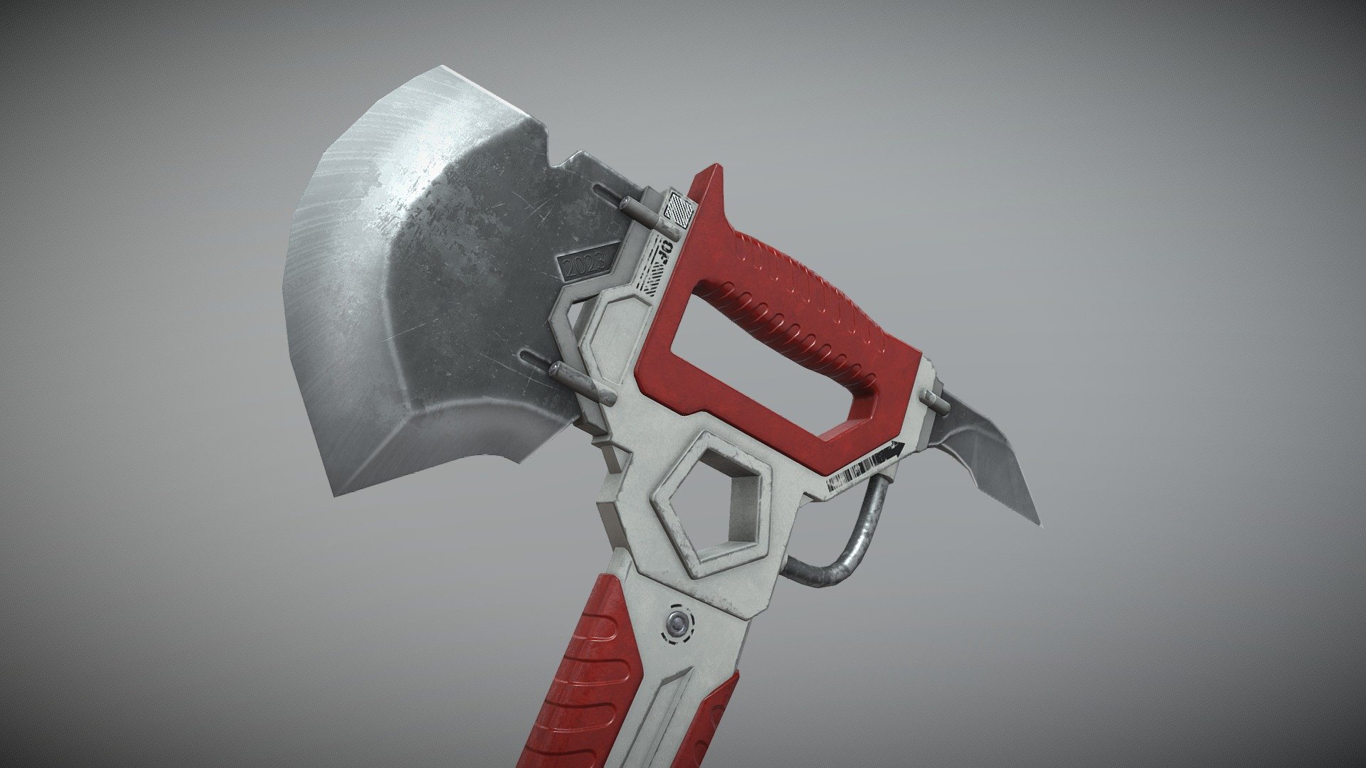 Firefighter futuristic axe - 3D model by lucas_aubourg (@lucas.aubourg49) [be59b56] - Sketchfab