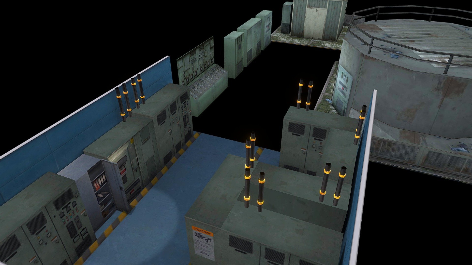 Electrical Room Low Polygon - 3D model by Jiradet [be59b7c] - Sketchfab