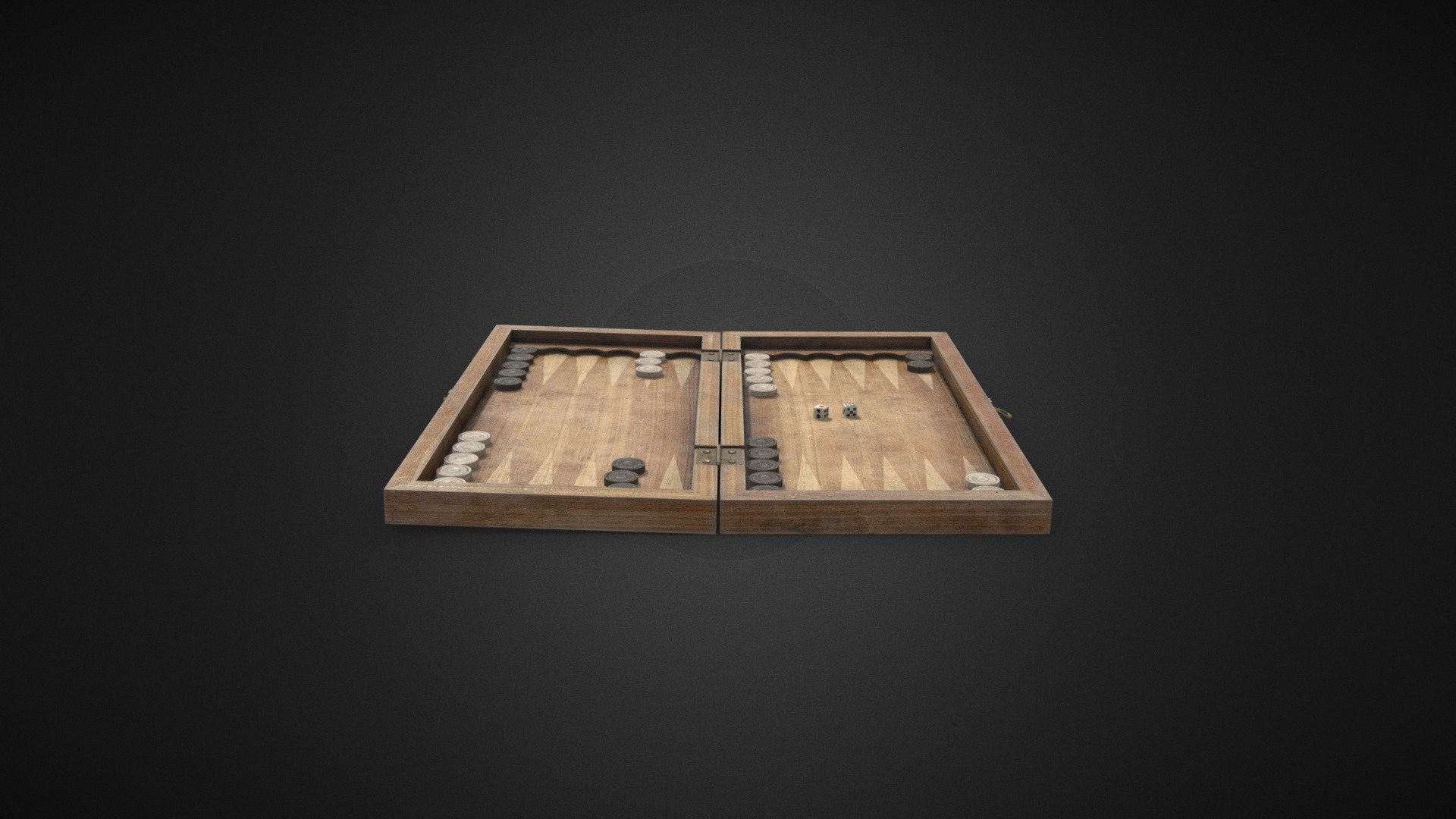 Backgammon - 3D model by Nugreon [be5be3e] - Sketchfab