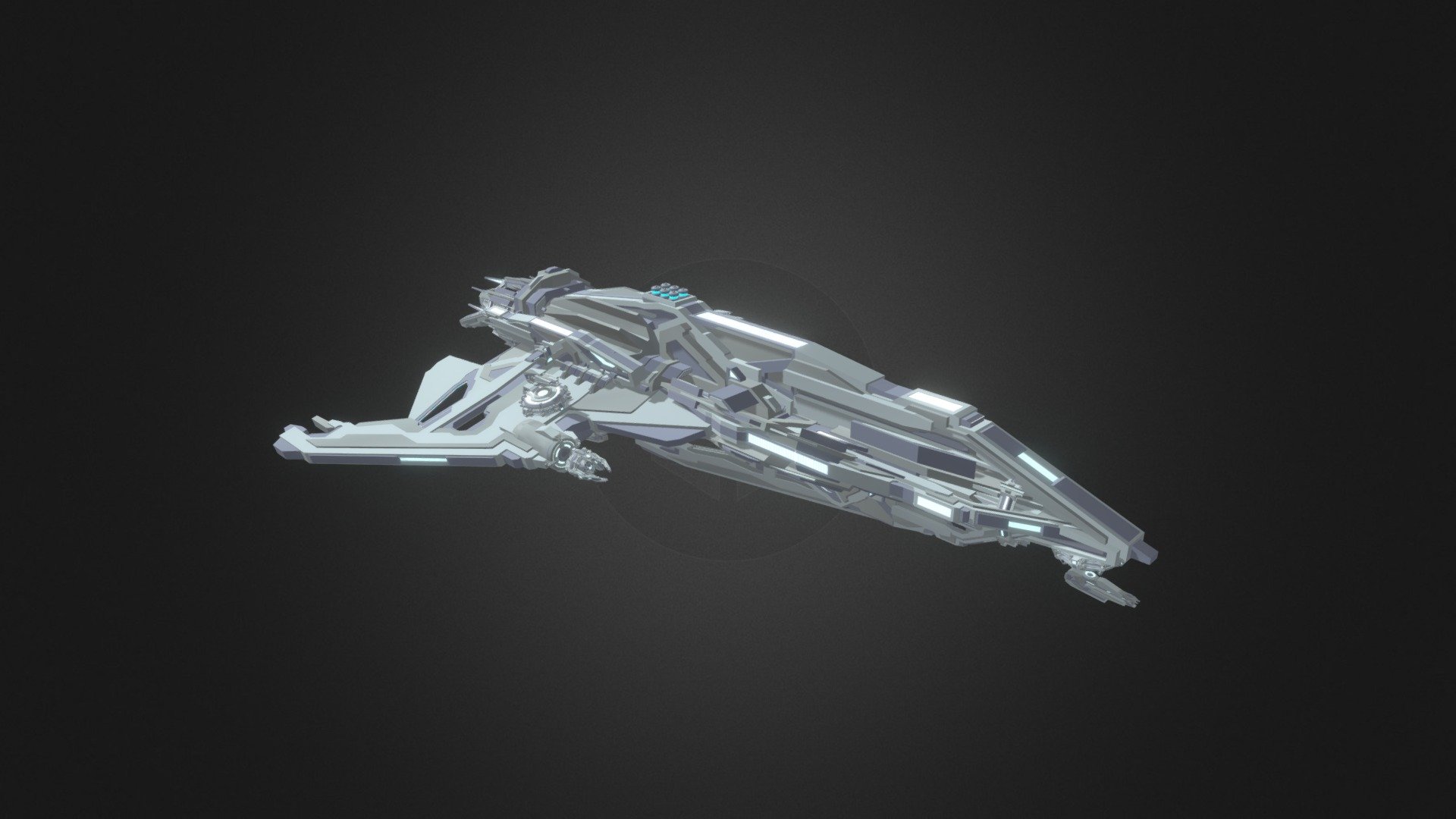 Halo Forerunner Triarii class heavy interceptor - 3D model by ...