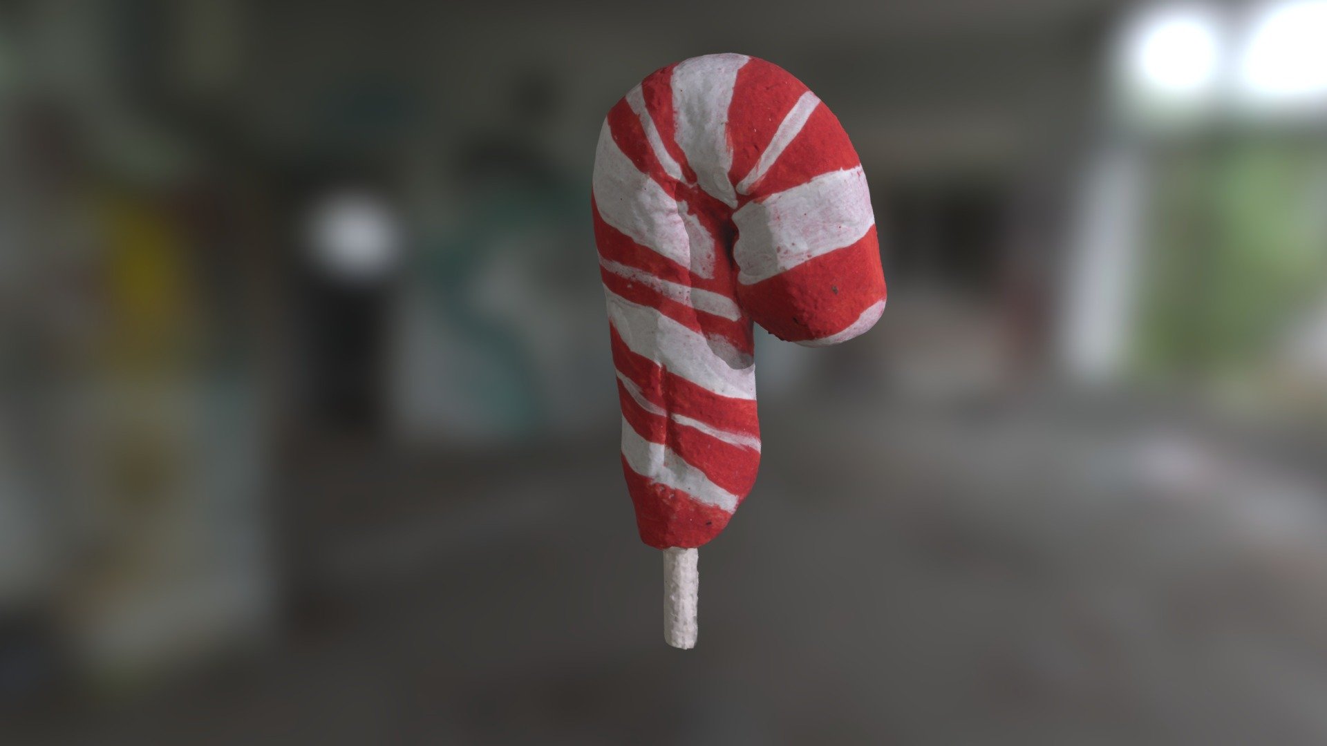 Candy Cane 01 - 3D model by aaronbristow [be5d46f] - Sketchfab