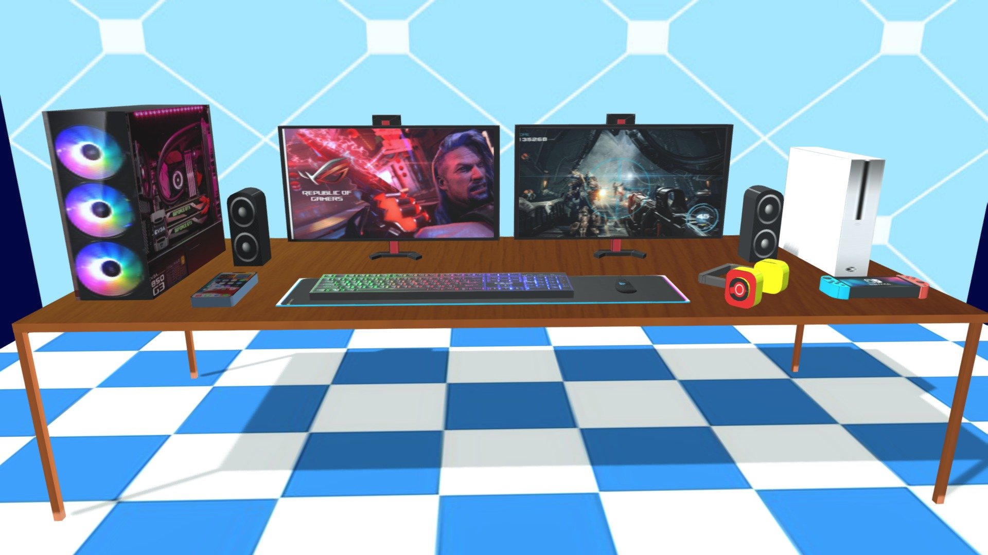 Lowpoly Gaming PC - Download Free 3D model by rsdodiya [be5d917 ...