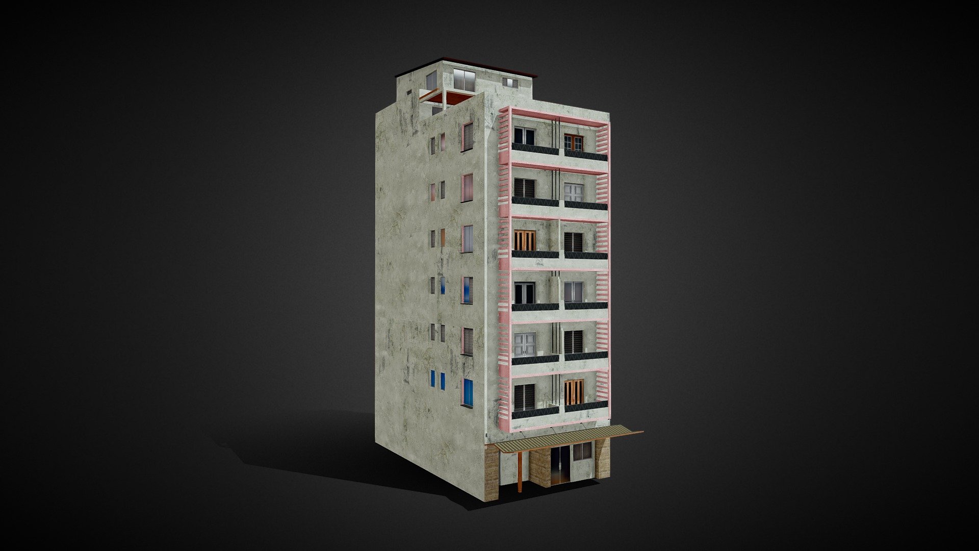 Residential Building of Cuba - 3D model by AhmadWalker [be60eb4 ...
