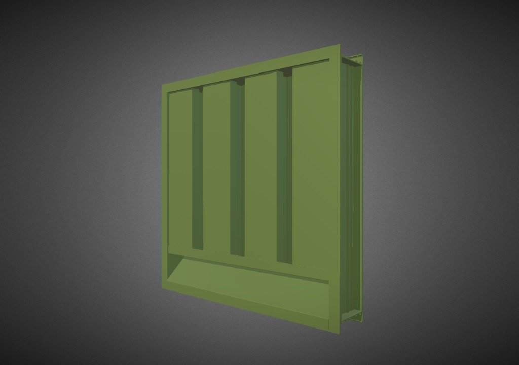 1604SL Louver - 3D model by Nailor [be60f90] - Sketchfab