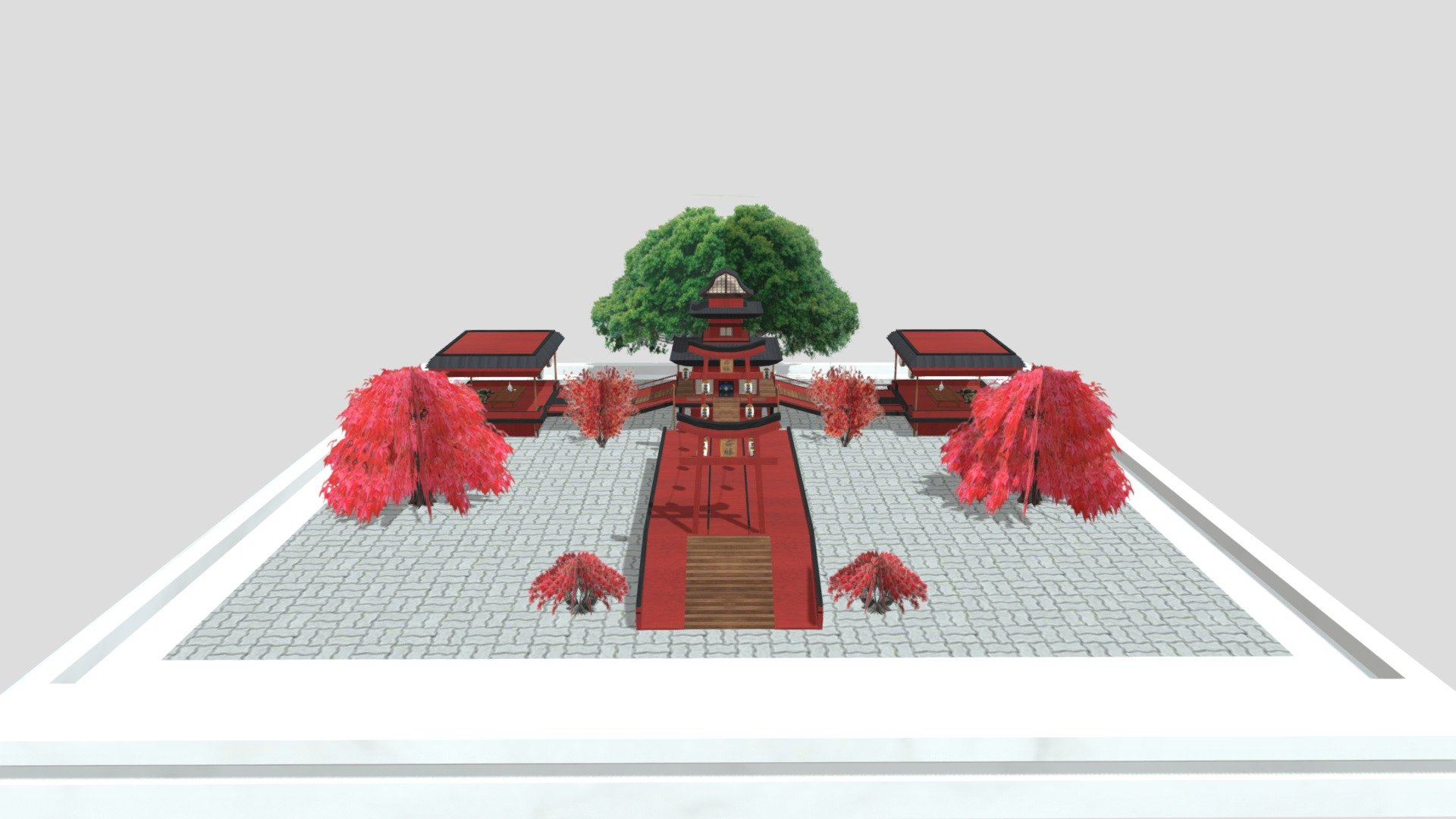 Japanese Temple - 3D model by Maya Boaventura (@techan8) [be648cf ...