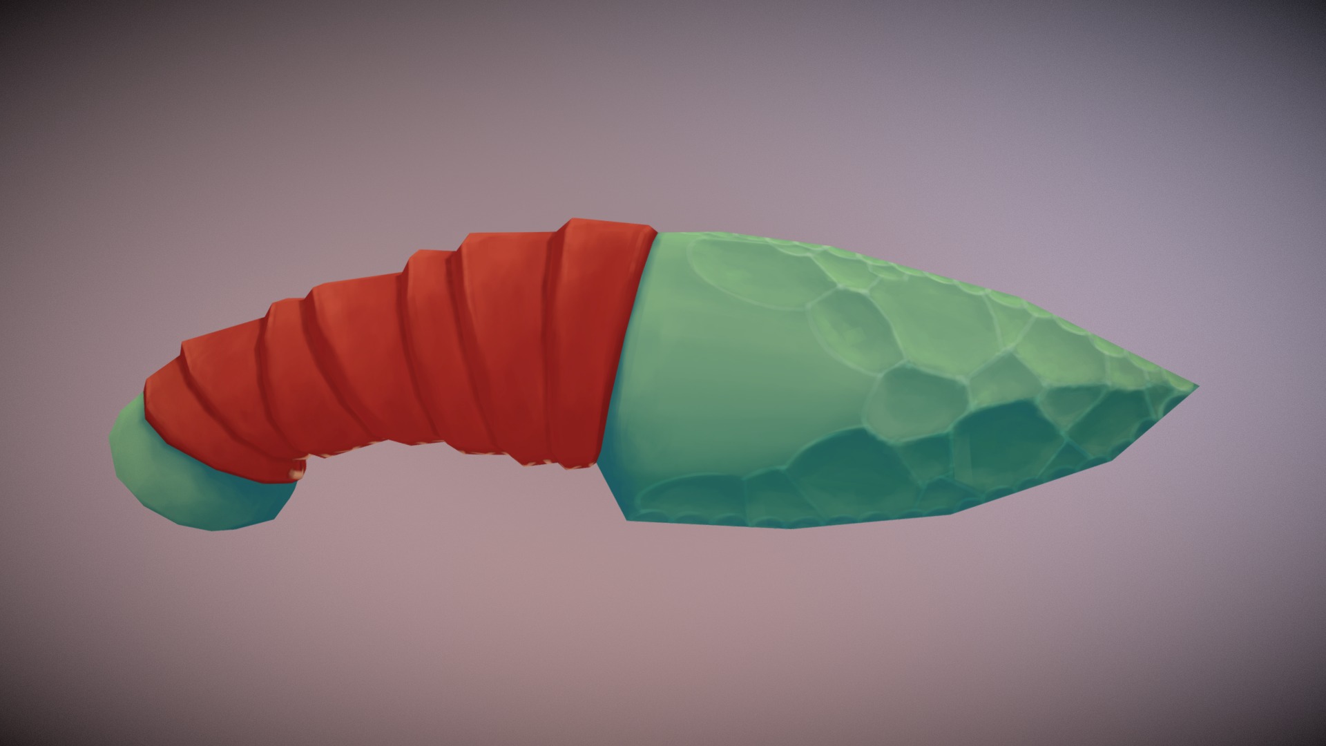 Handpainted Stone Knife - 3D model by muckuruxx [be6531d] - Sketchfab