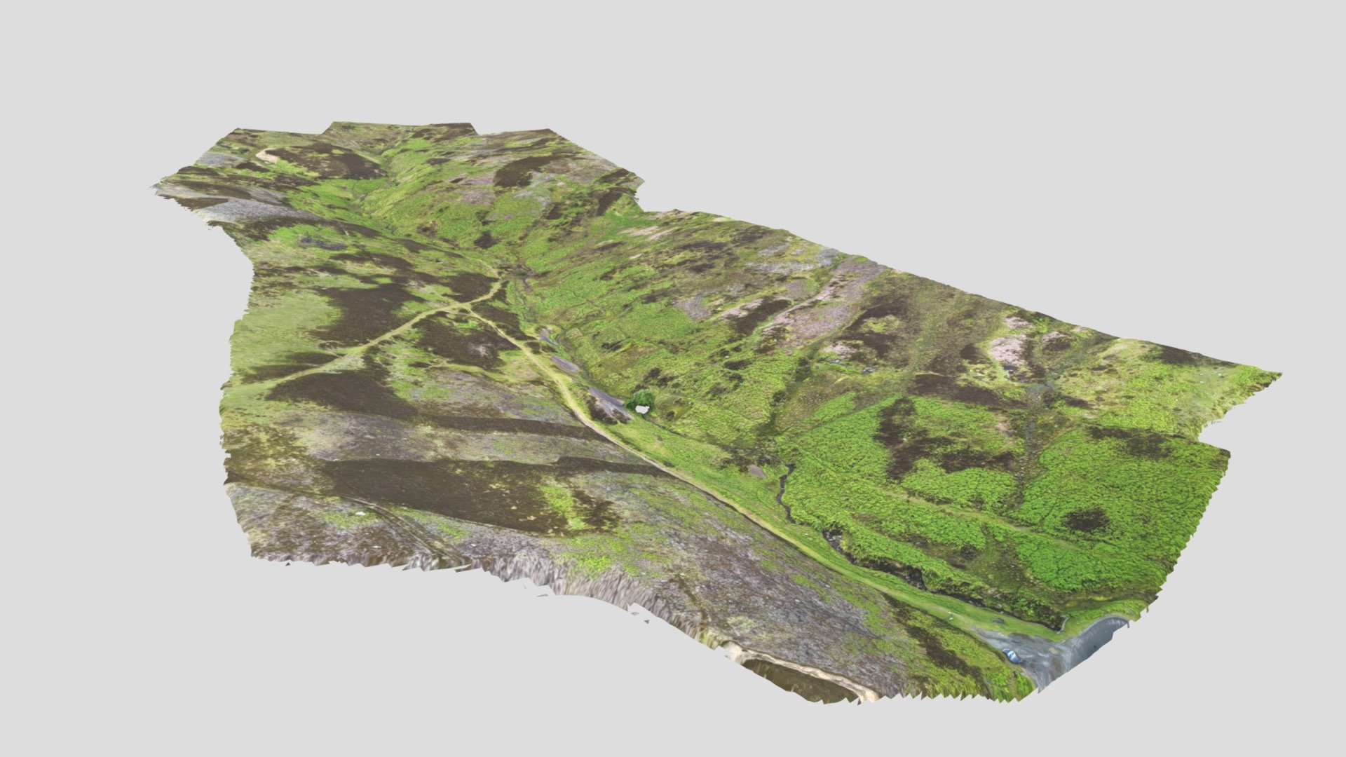 Harehope Valley, Edmundbyers, County Durham - 3D model by ...