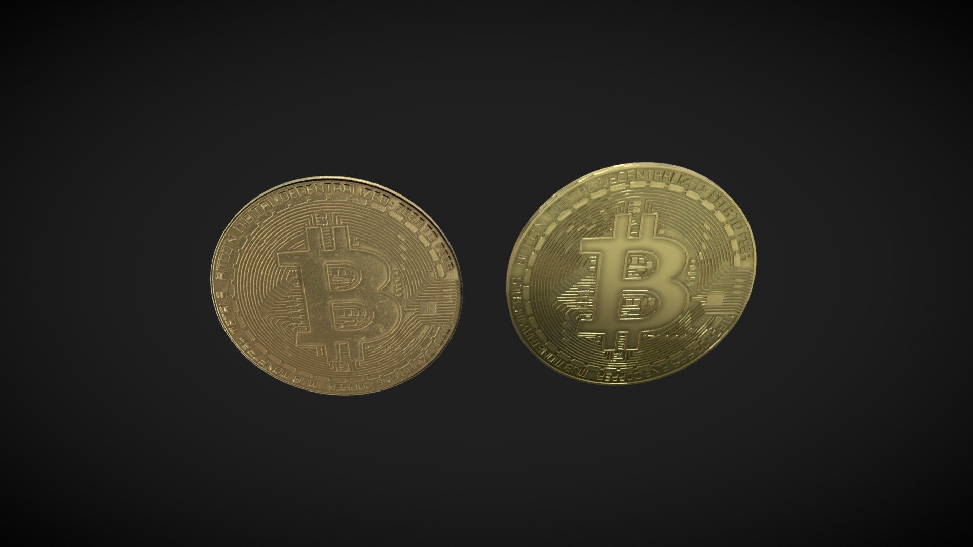 Bit Coin - Buy Royalty Free 3D model by Adrian Kulawik (@AKStudio3D ...