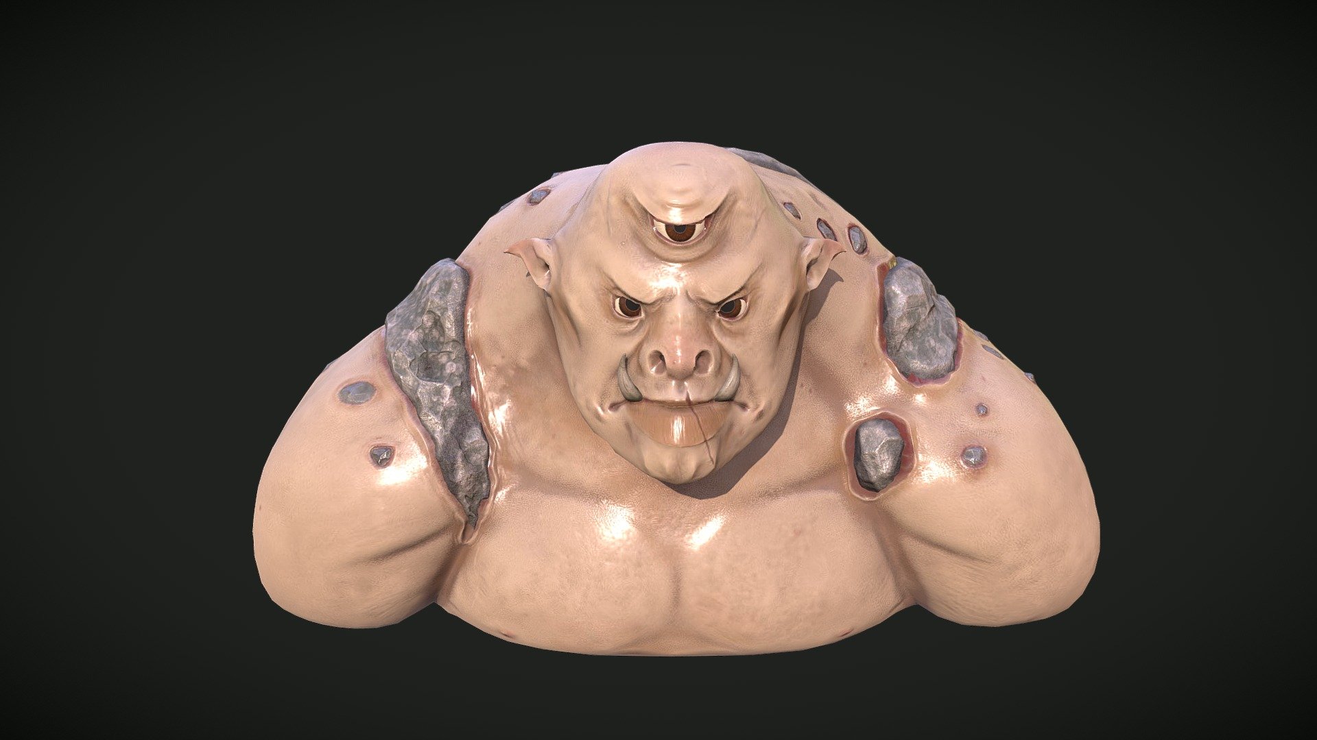 Sculpting stone troll - 3D model by Kris (@Kris10anne) [be695e6 ...