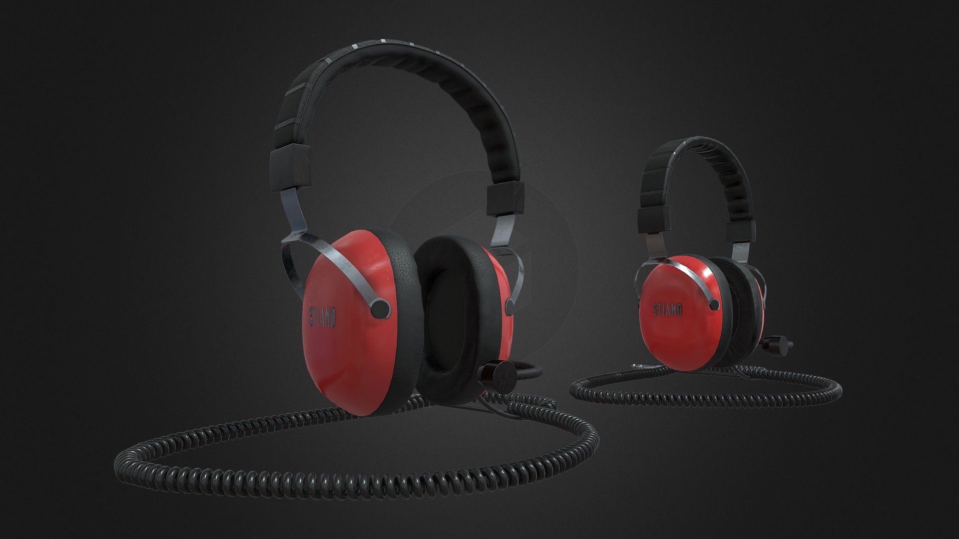 Headphones (High and low poly) - Download Free 3D model by Arsen ...