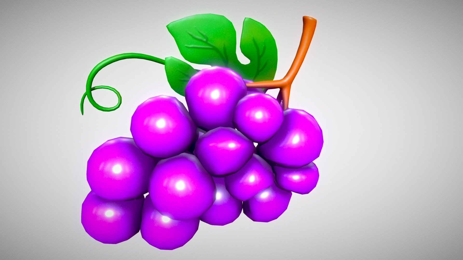 Stylized Grape - 3D model by Dizama_3D (@dizama3d) [be6bdcb] - Sketchfab