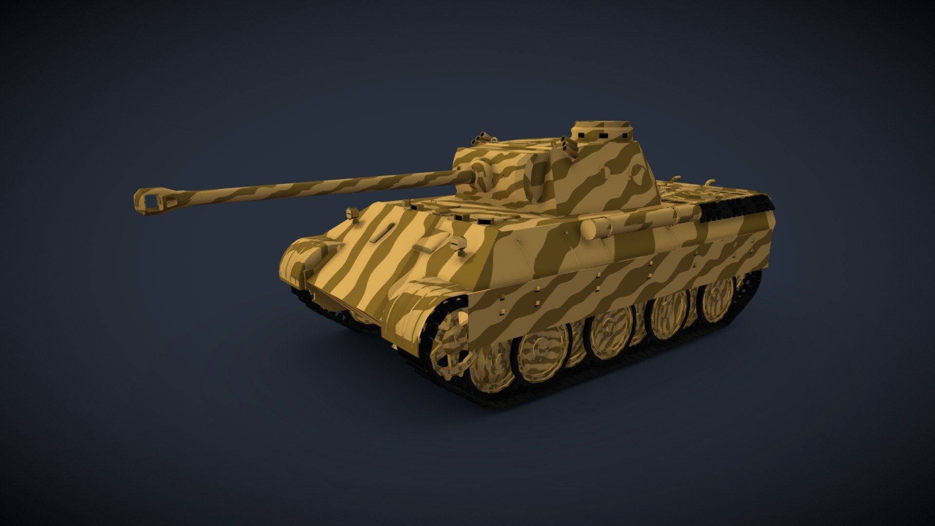 Tank Pz.Kpfw.V Ausf.D «Panther» - Download Free 3D model by Stafford ...