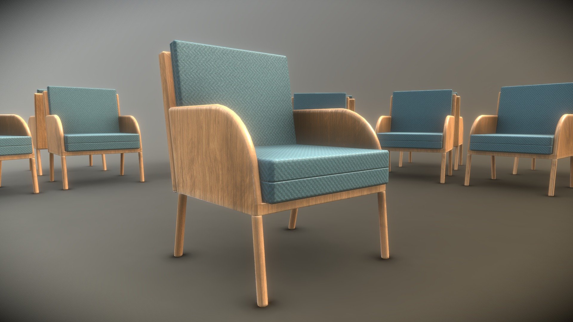 Low-Poly Lounge Chair - Buy Royalty Free 3D model by VIS-All-3D (@VIS ...