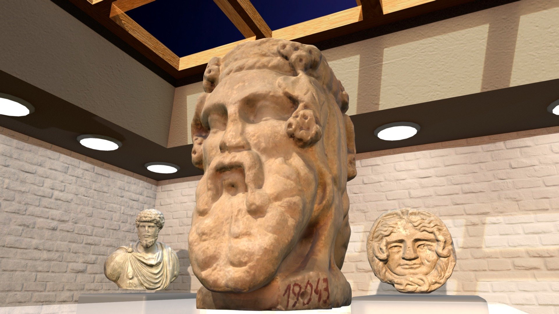 Virtual Room - Roman faces and heads - 3D model by luiscoya [be6e7ec ...