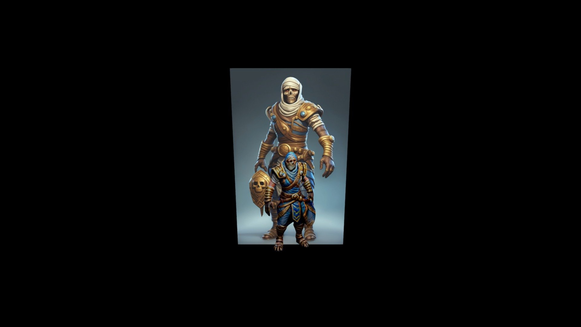 "Mysterious Skeleton Warrior in Medieval Armor" - Download Free 3D ...
