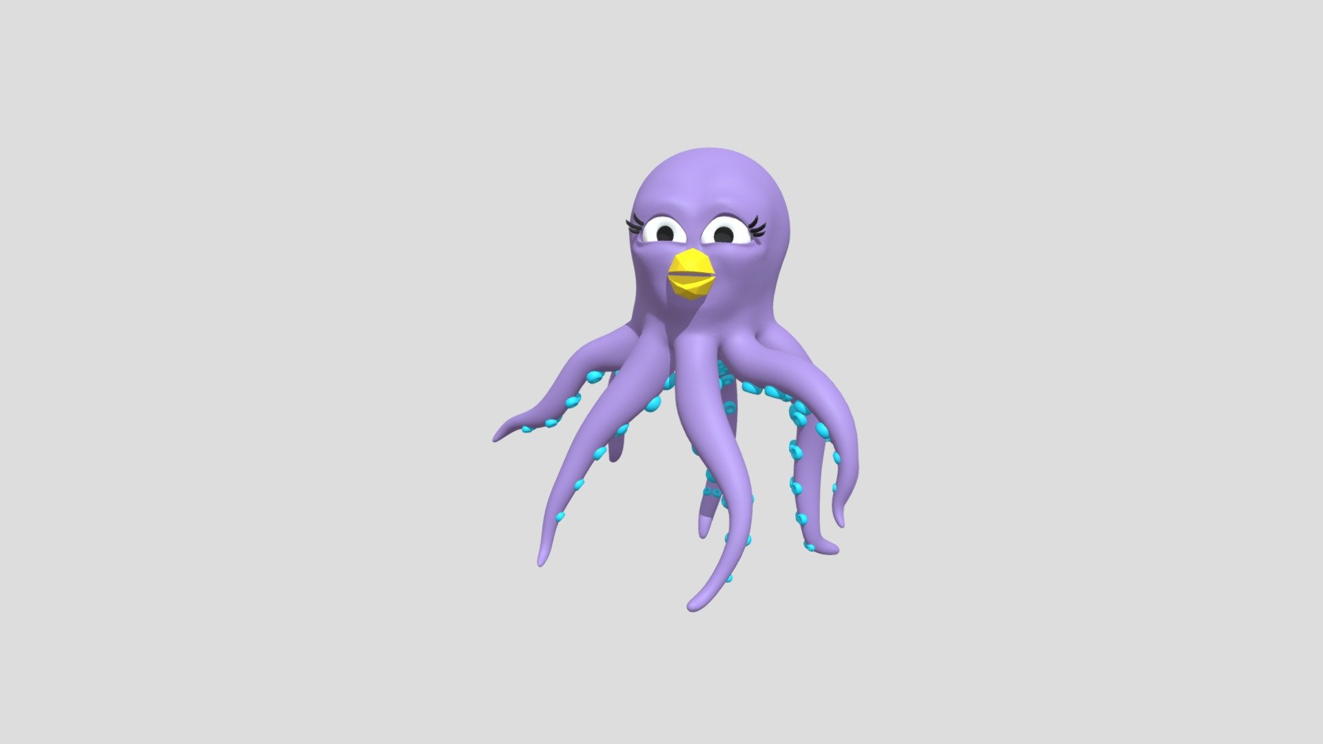 A "Cute" Octopus - Download Free 3D model by TheJungleVIP [be72af6 ...