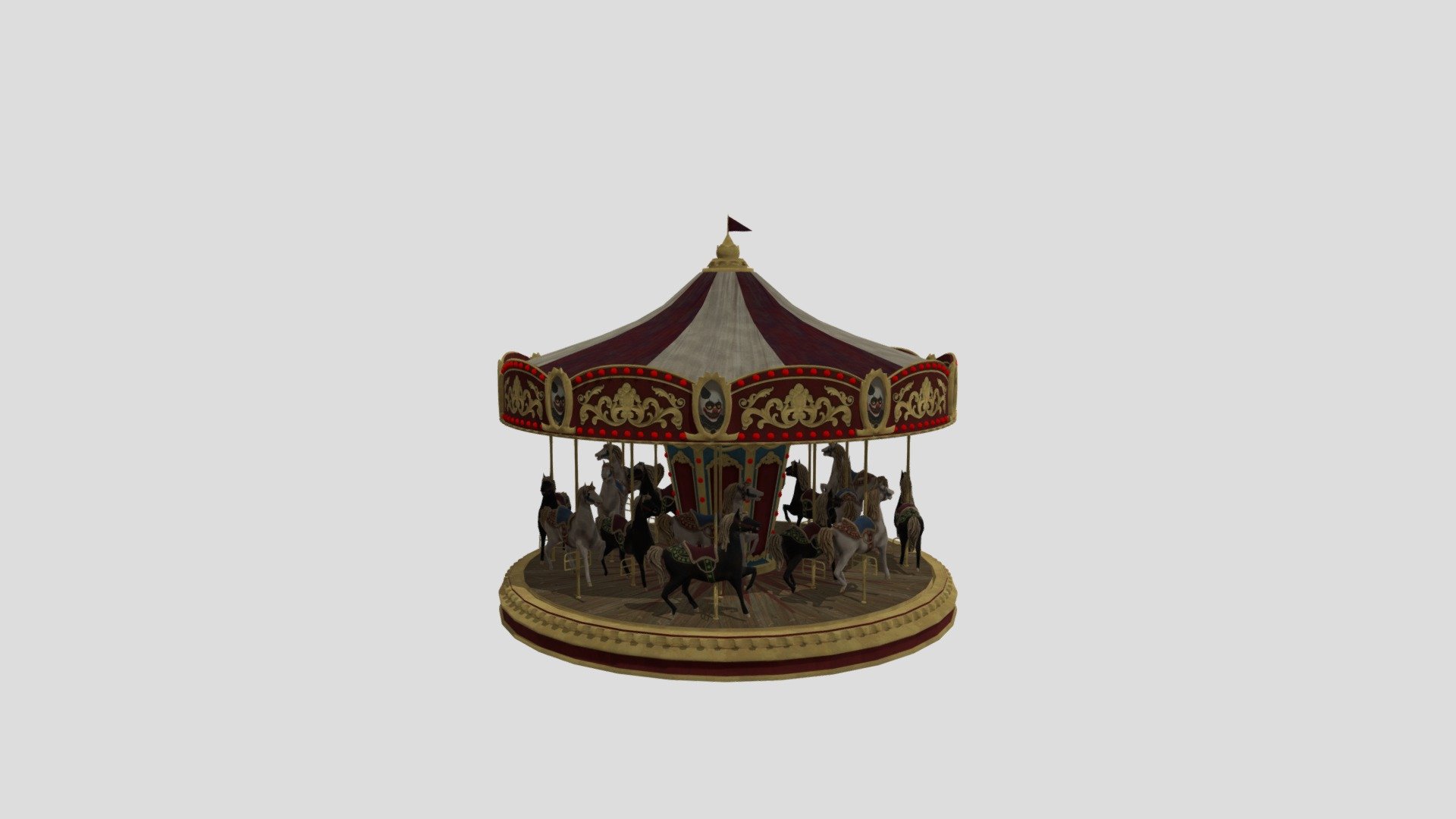Carousel_spinning - Download Free 3D model by jackiebatteau [be73168] - Sketchfab
