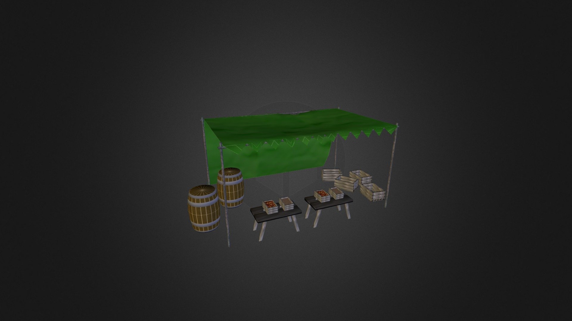 Food Stall Model - 3D model by Zone [be79aa8] - Sketchfab