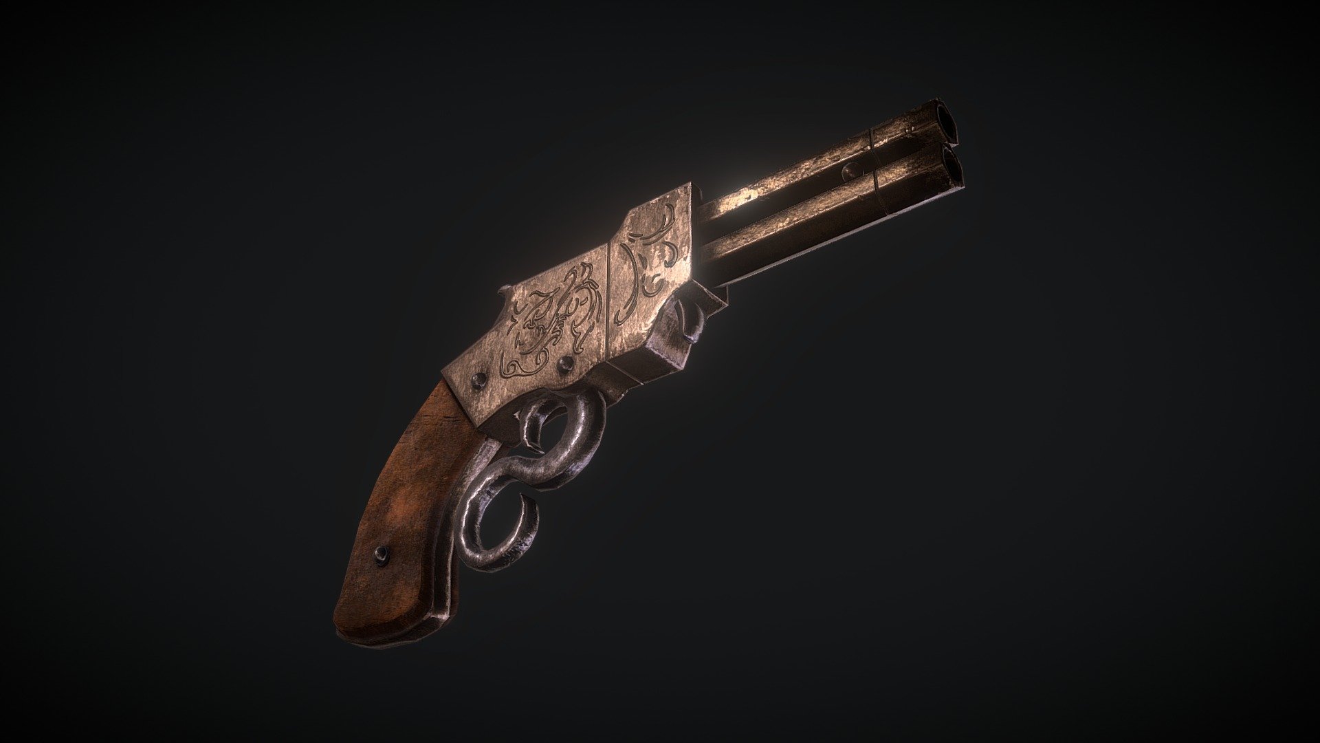 Volcanic Gun - 3D model by Abel Mercadé (@abelmercade) [be7cf3a ...