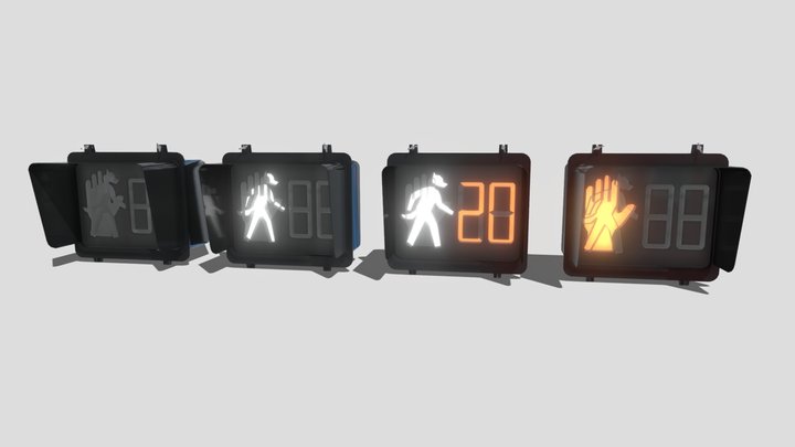 Pedestriansignal 3D models - Sketchfab