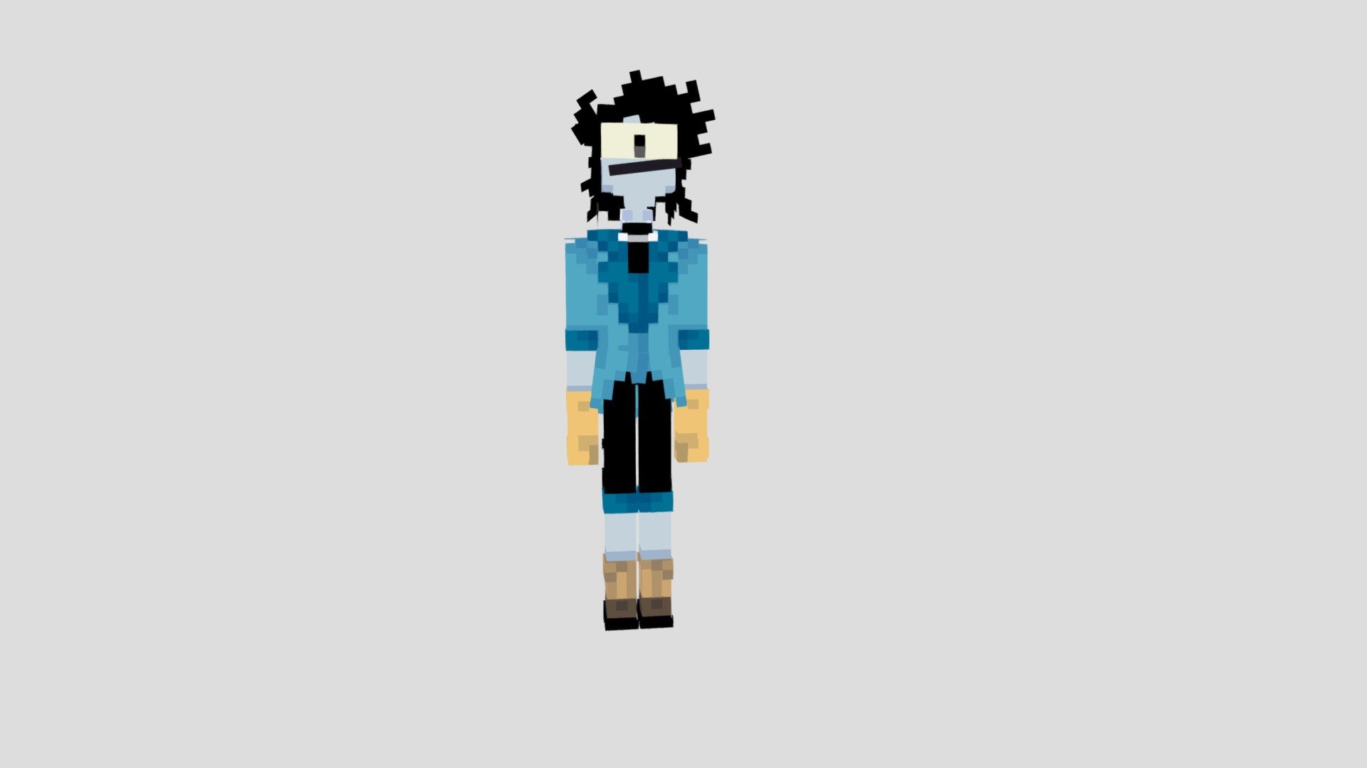 Fawawa blocky - 3D model by AtkSinser [be7fc2b] - Sketchfab