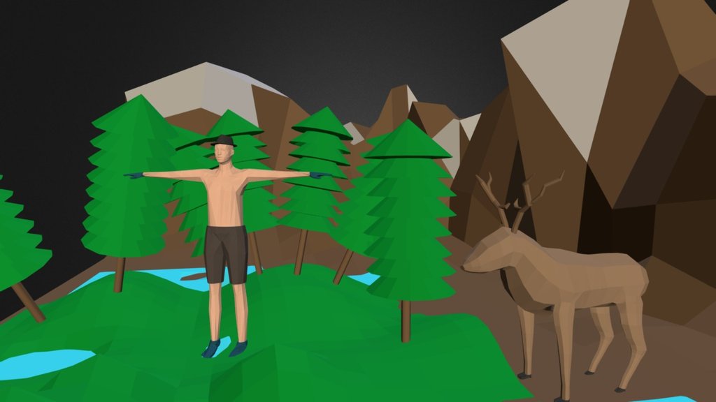 Quick Low poly scene - 3D model by comphonia [be85128] - Sketchfab