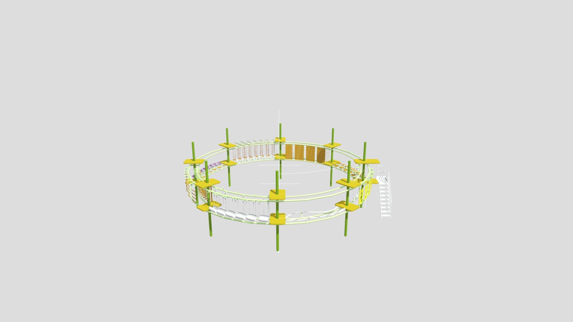 Rope Course Aragon Model 3D - 3D model by murosdeescalada [be860ca ...