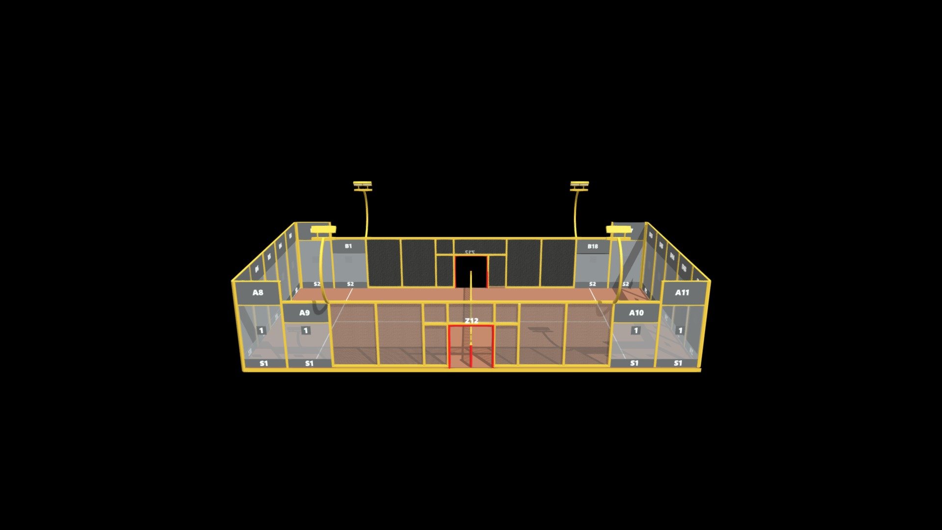 CANCHA PADEL - TERRACOTA TIPO 2 - 3D model by alanguevara [be899d6 ...