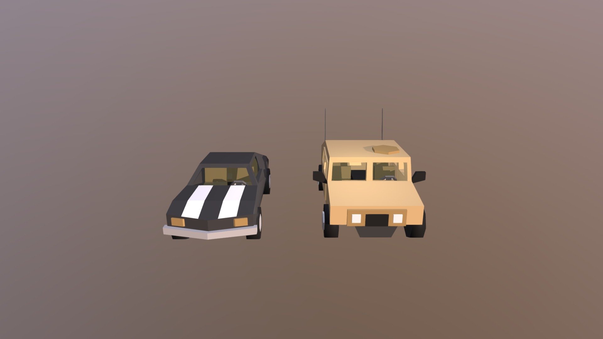 Simple Cars - 3D model by limine (@lLima9816) [be8fac3] - Sketchfab