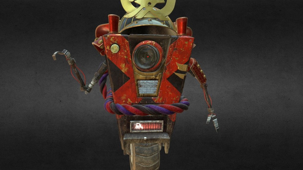 Samurai Claptrap Dancing - 3D model by pearl7797 [be91f92] - Sketchfab