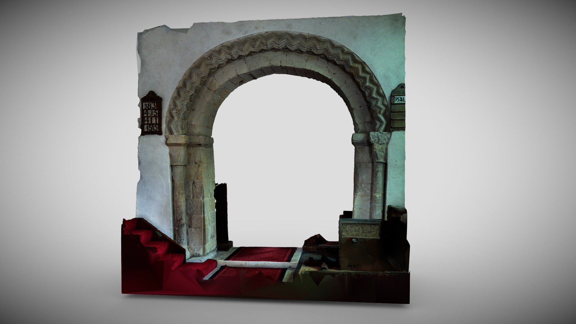 12th Century Chancel Arch, North Grimston, Yorks - Download Free 3D ...